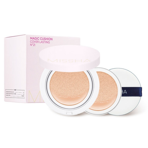 Кушон Missha M Magic Cushion Cover Lasting SPF50+/PA+++ (21 Light Beigh ...