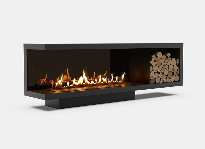 Встраиваемый биокамин Очаг Дровница 1200 - арт.026 Gloss Fire (ochag ...
