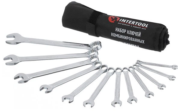 Набір ключів комбінованих 6-22мм (12 шт.) INTERTOOL [XT-1004] – фото, отзывы, характеристики в ...