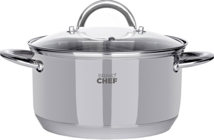 Кастрюля Bravo Chef 22 см 4.35 л с крышкой (BC-2001-22) – купить онлайн ...