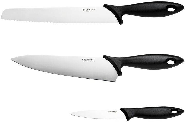Набор ножей Fiskars Essential Starter блистер 3 шт (1023784) – фото ...