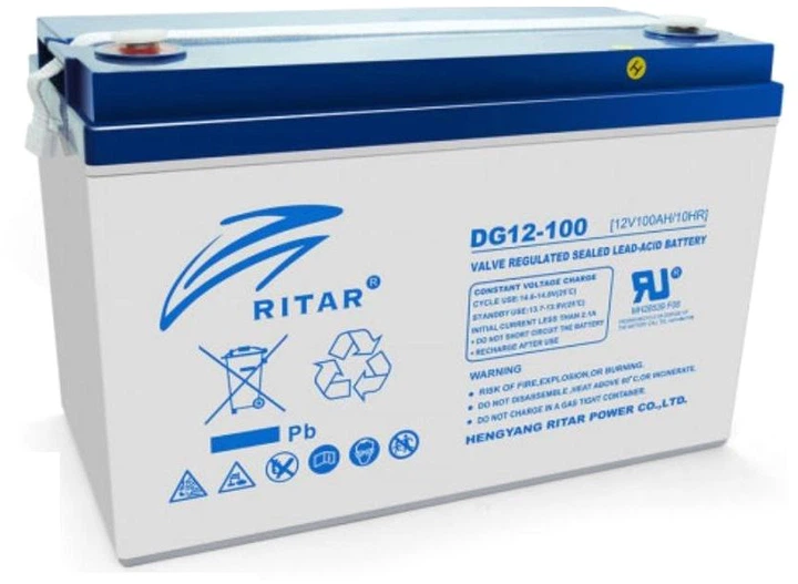 Акумуляторна батарея RİTAR DG12-100 12V / 100Ah GEL BATTERY (6848976 ...