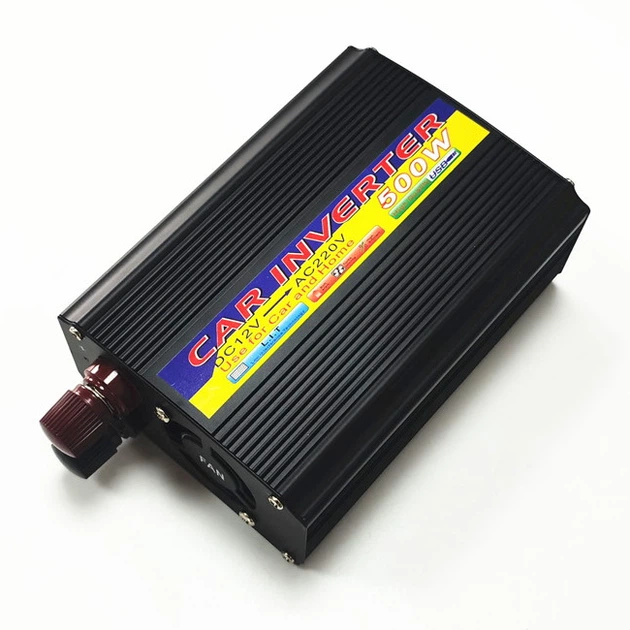 Перетворювач напруги 12V-220V Інвертор на 500 Вт, Безперебійне джерело ...