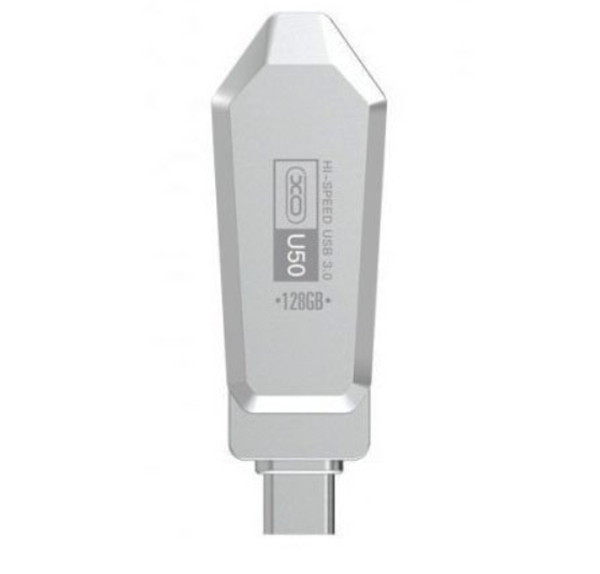 USB Флешка Flash Drive XO U50 USB-Type-C 3.0 / 128Gb Стальной – фото ...