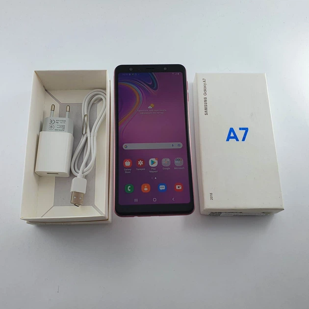Samsung Galaxy A7 2018 64 GB Pink (2B00006204) Б/У – фото, отзывы, характеристики в интернет ...