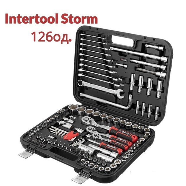 Набор инструментов 126 ед. INTERTOOL STORM автонабор, набор ключей ...