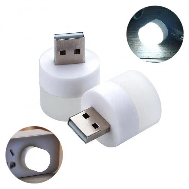 Портативная светодиодная USB лампа-фонарик ночник 1W USB LED Light (Белый) – фото, відгуки ...