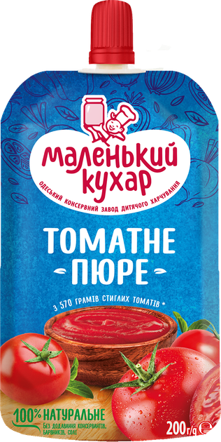 Упаковка томатного пюре Маленький кухар 200 г х 12 шт (4820264290155 ...