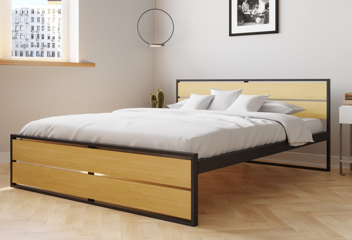 Кровать металлическая Fusion Metal Вуд 90х190 Черный – фото, отзывы ...