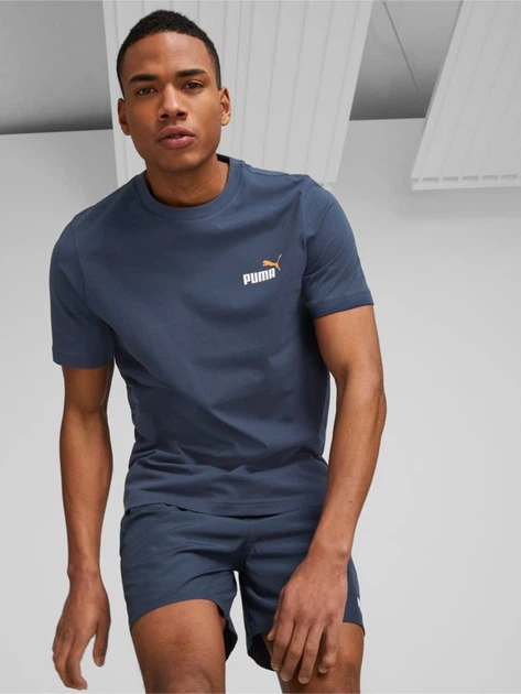Футболка Puma ESS+ 2 Col Small Logo Tee 67447015 2XL Dark Night (4065453370229) – в интернет ...