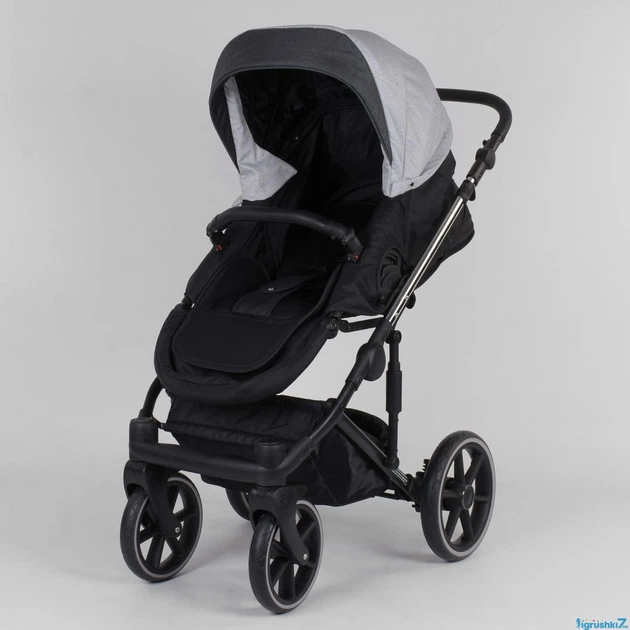 Детская коляска 2 в 1 Expander EXEO EX-21002 цвет Silver ткань с ...