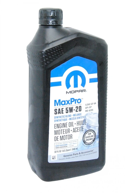 Масло моторное Mopar MaxPro 5W-20 0.946л. – фото, отзывы ...