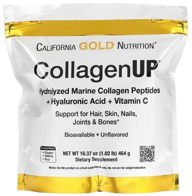 Морской коллаген-пептид California GOLD Nutrition, CollagenUP 5000 mg ...