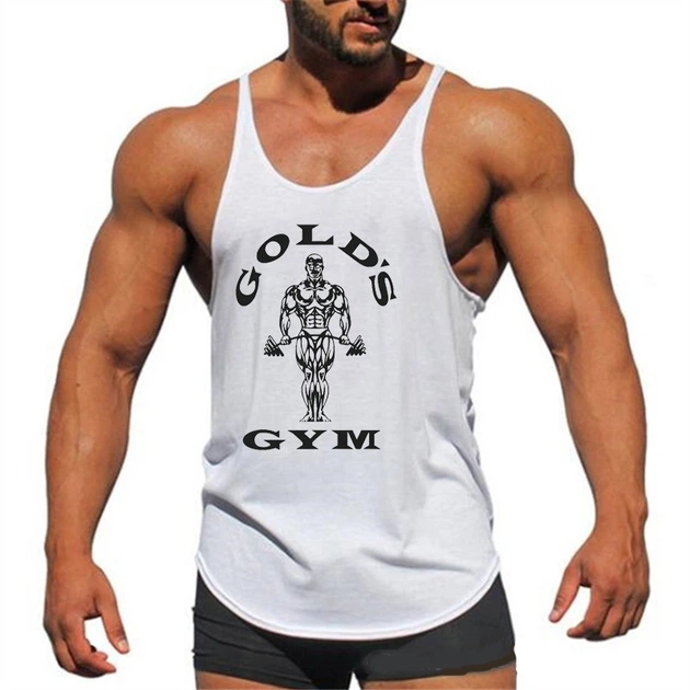 Майка мужская для бодибилдинга Gold's Gym белая 2XL от продавца: MoveON ...