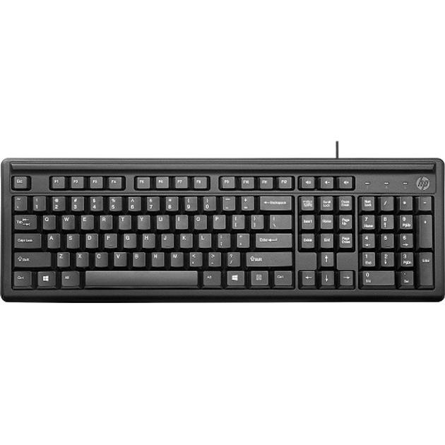 Клавіатура Hp 100 2un30aa мембранна дротова Black фото відгуки