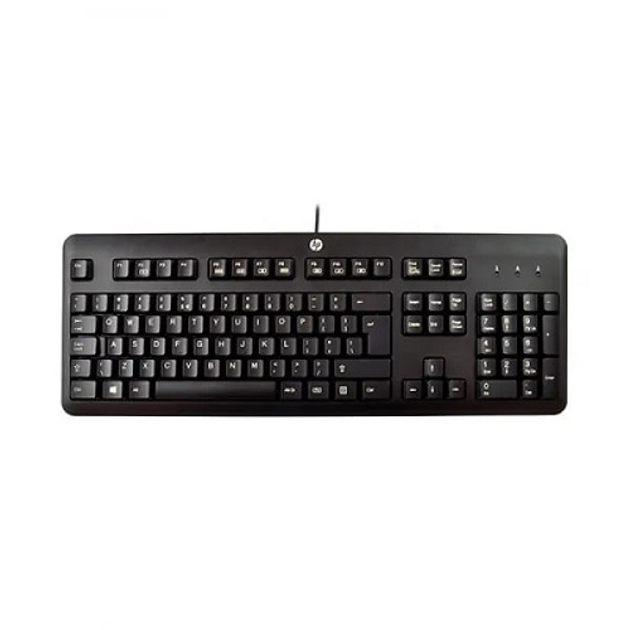 Клавіатура дротова Hp Qy776aa Usb мембранна укр 1 8м чорна фото