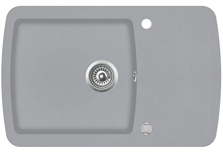 Кухонна мийка Aquasanita Lira (SQL101AW) 221 Light grey + сифон (AQ-T1 ...
