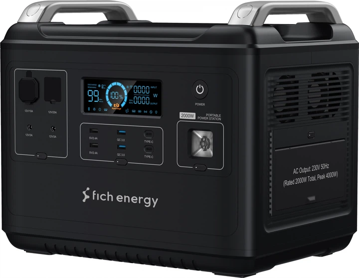 Зарядна станція FICH Power Station F2000 / 2400 Вт / 2000 Вт⋅год ...