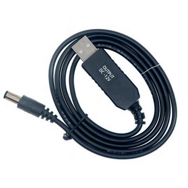 Кабель для роутера підвищуючий перехідник Usb 5В до 12В 5 5х2 1 мм