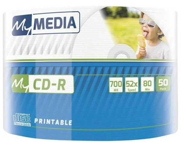 Диск CD-R 700MB 52x 50pcs MyMedia Full Printable – фото, отзывы ...