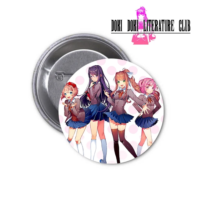 Значок Doki Doki Literature Club Литературный клуб Доки Доки DDLC #01 ...