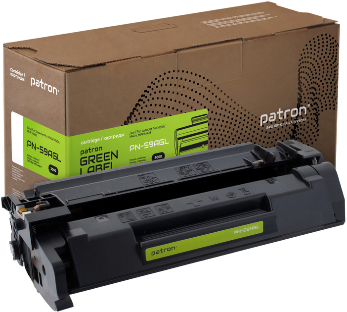 Картридж Patron Green Label совместимый аналог HP 59A (CF259A) Black ...