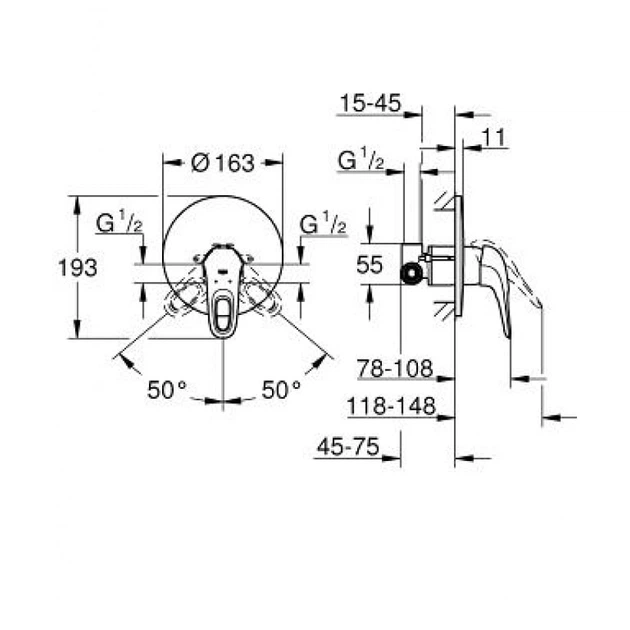 Смеситель для душа Grohe Eurostyle (33635003) – низкие цены, кредит ...