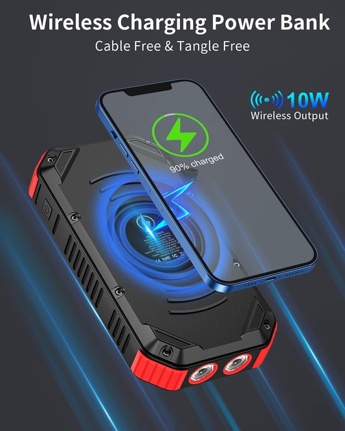 Повербанк с солнечной батареей Reach Solar ES983S powerbank 18W Фонарик ...