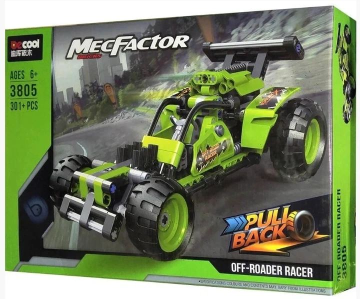 Детский конструктор машинка Гоночный болид 3805 Decool MecFactor (301 ...