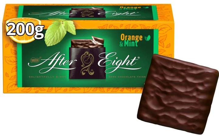 Шоколадні цукерки Nestle After Eight Orange в чорному шоколаді з м ...