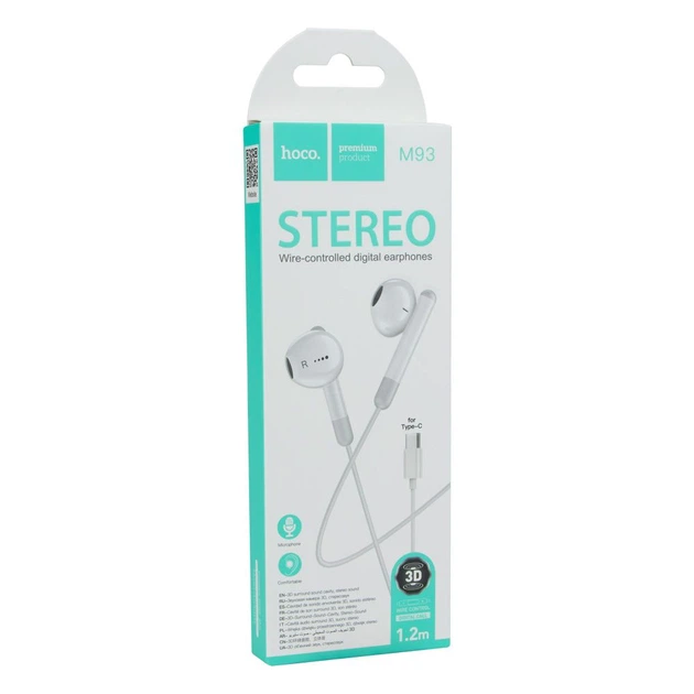 Наушники Hoco M93 Type-C Цвет Белый купить в интернет-магазине ROZETKA ...