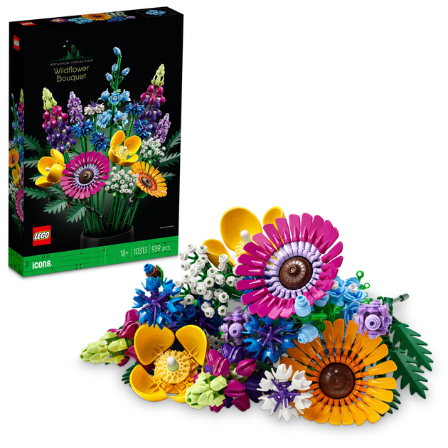 Конструктор LEGO Botanicals Букет польових квітів 939 деталей (10313 ...