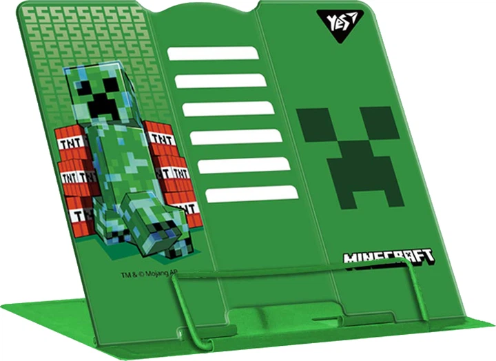 Металева підставка для книг YES Minecraft (470490) (5056574401427 ...