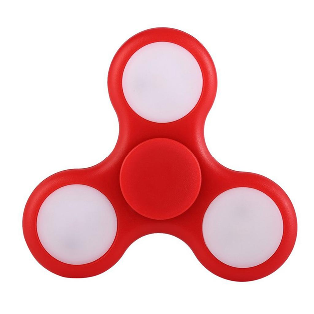 Светящийся спиннер (LED fidget spinner) - пластиковый с LED подсветкой ...
