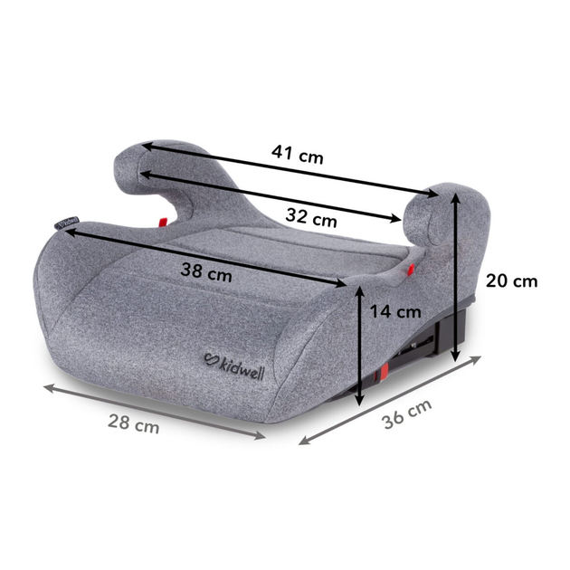 Бустер Kidwell BAXTER Isofix 15-36 кг Grey – Купить с гарантией на ROZETKA