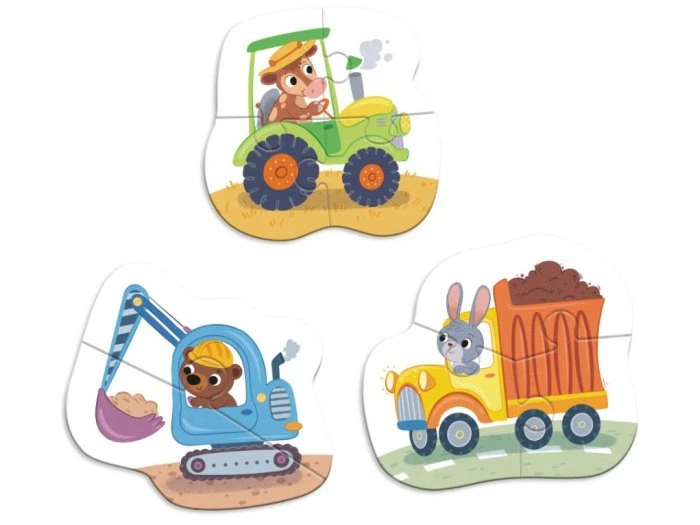 Пазл 3 в 1 Транспорт, DoDo, 2-3-4 эл., 300392 – игрушки с доставкой от ...