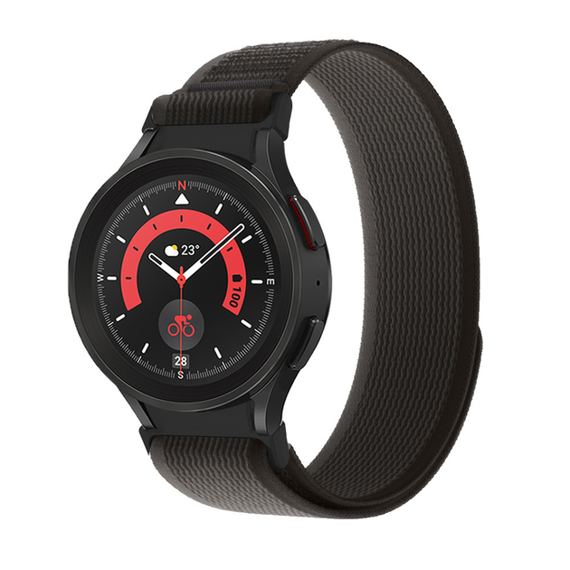 Ремешок для Samsung Galaxy Watch 4 Classic 46mm - черно-оранжевый ...