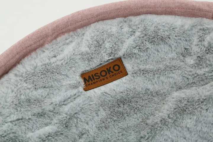 Складной лежак для домашних животных MISOKO Pet bed round plush ...