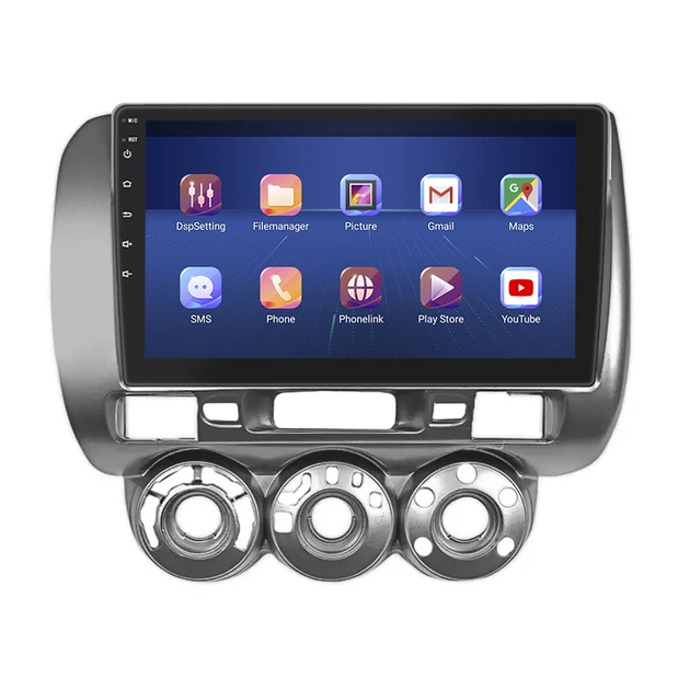 Автомагнітола Lesko для Honda Fit I Manual AC 2001-2008 екран 9" 4/32Gb 4G Wi-Fi GPS Top Хонда ...