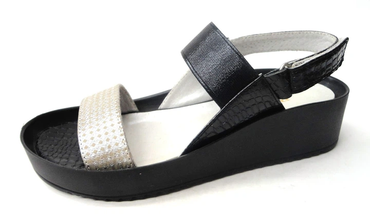 Женские босоножки Rozal 287 30 106 черный с серым кожа натуральная 41 размер от продавца Abbo