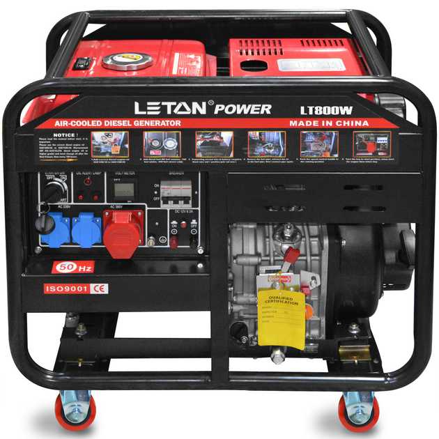 Дизельный трехфазный генератор Leton LT8000W 8 кВт – фото, отзывы ...