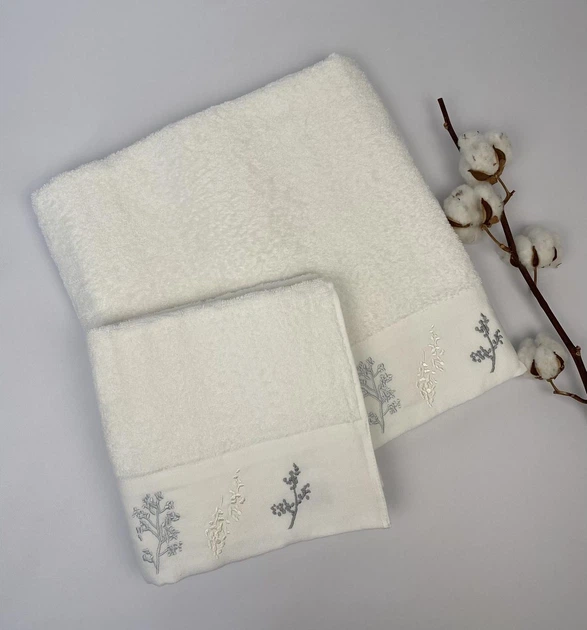 Набор полотенец 2 шт Altinbasak Lena Белый в фирменной коробке – фото ...