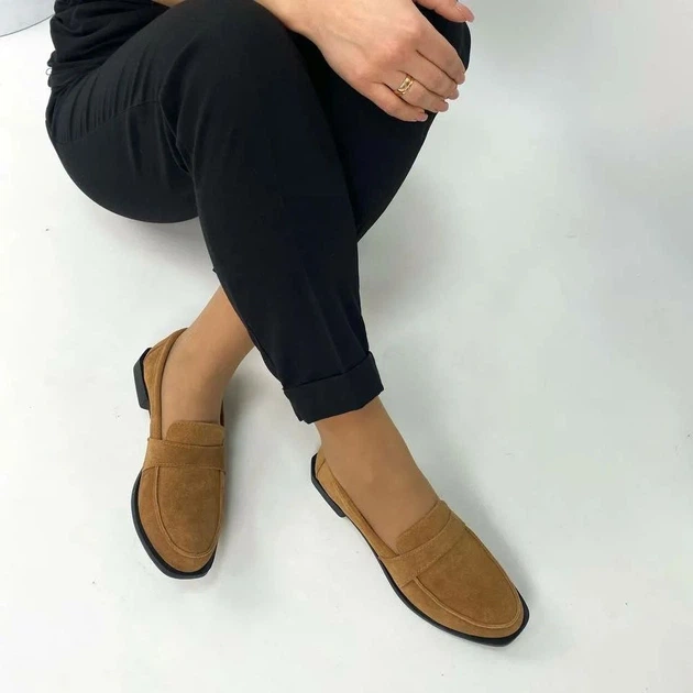 Жіночі лофери замшеві 37р 15770 Оригінальне взуття Rozetka