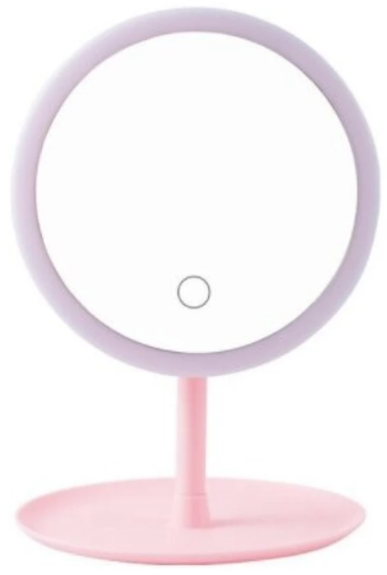 Зеркало для макияжа Xiaomi DOCO Daylight Mirror HZJ001 USB pink – фото ...