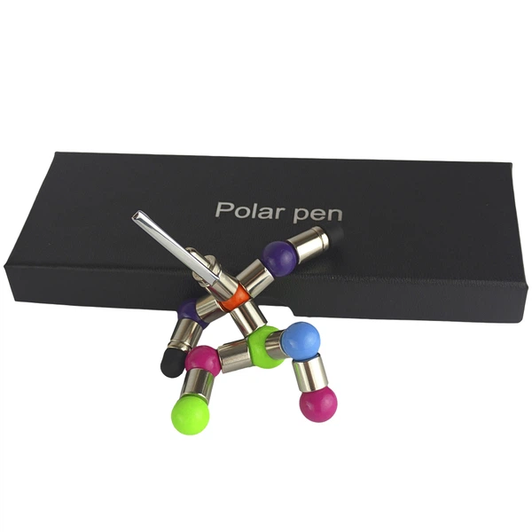 Набір магнітна ручка конструктор Polar Pen + стилус (Срібло з кольор ...