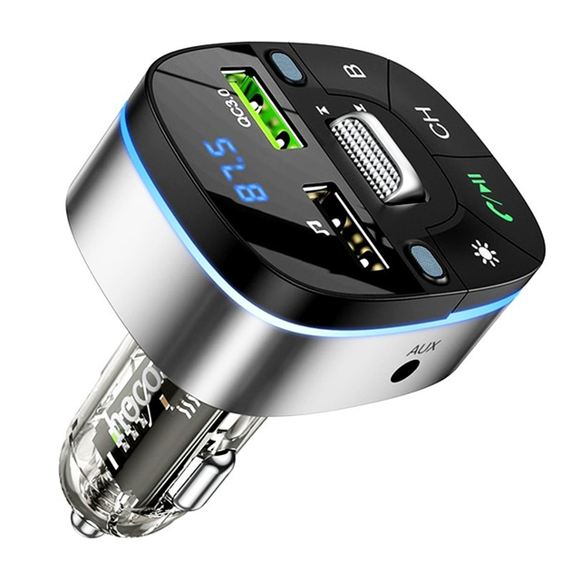 Автомобильный FM-трансмиттер модулятор Hoco FM Launcher E71 Crystal ...