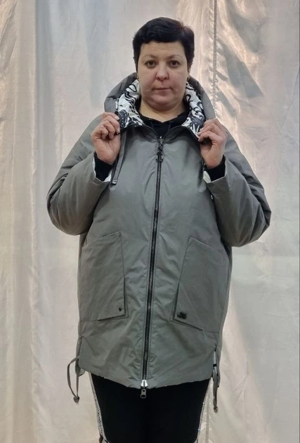 Двухсторонняя женская куртка Mishele 1018-1В Капучино 60 – Брендовая одежда | ROZETKA