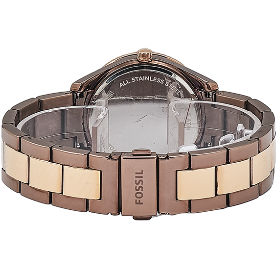 Женские наручные часы Fossil ES4079 Золото\Коричневый – фото, отзывы ...