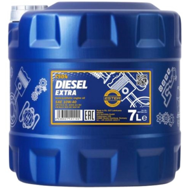 Моторное масло Mannol DIESEL EXTRA 7л 10W-40 (MN7504-7) – низкие цены ...