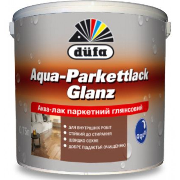Лак паркетний Dufa Aqua-Parkettlack Glanz 5л – низкие цены, кредит ...